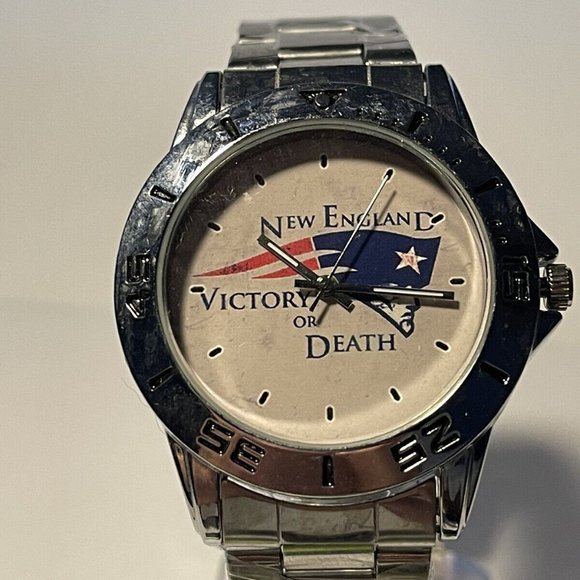 NFL | Accessories | New England Patriots Nfl Stainlesssteel Watch ...